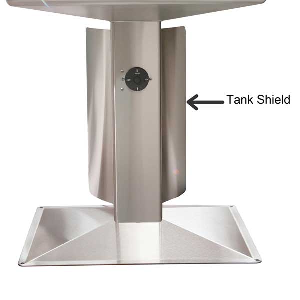 AOG Stainless Steel Propane Tank Shield | TH-PP-2 | LP Tank Cover